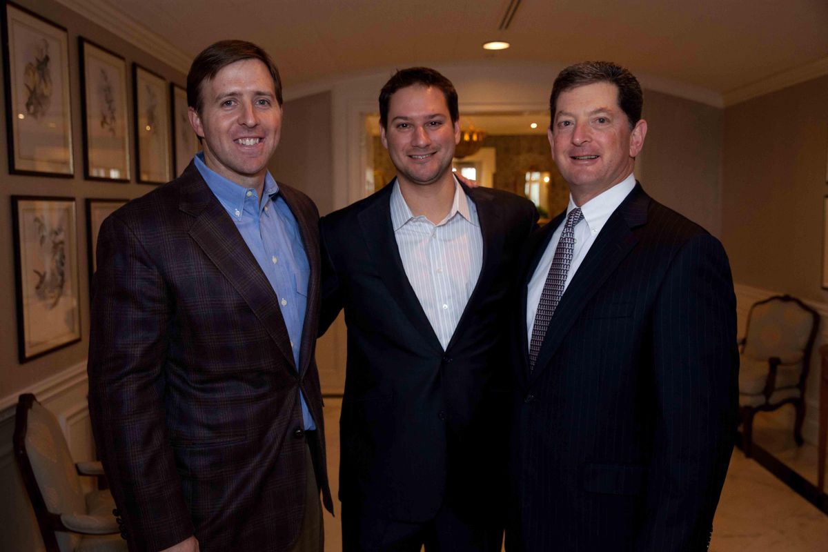 Jacob Baker, from left, Paul Janish and Wynne Snoots. - CultureMap Houston