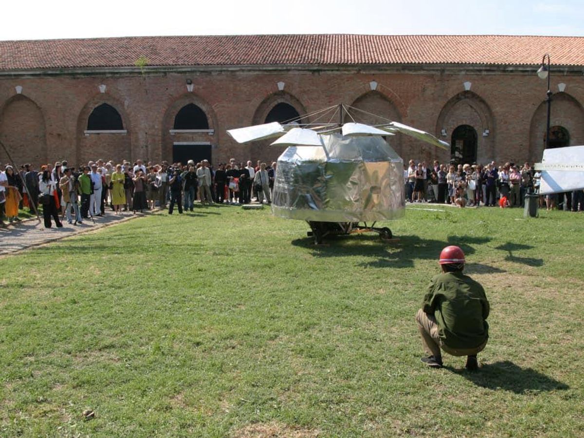 Sun Yuan and Peng Yu, "Farmer Du Wenda's Flying Saucer," 2005 ...