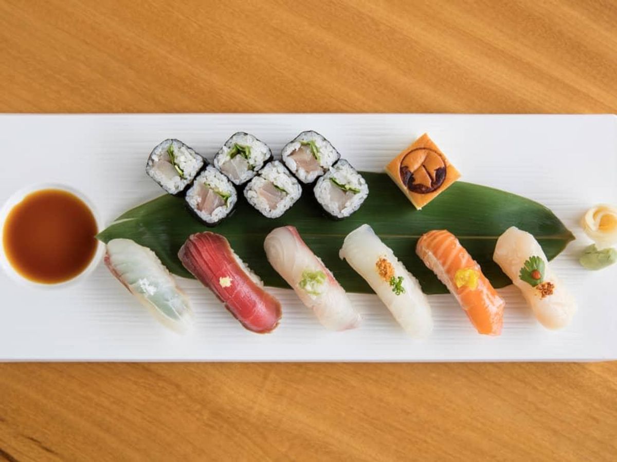 Lunch at Nobu features this chef's choice nigiri platter. - CultureMap ...