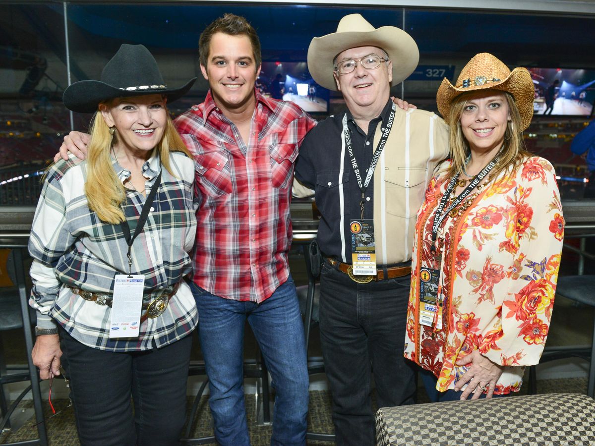 Paula Mercer, Easton Corbin, Tommy Mercer, Laura Lee at the Lucchese ...
