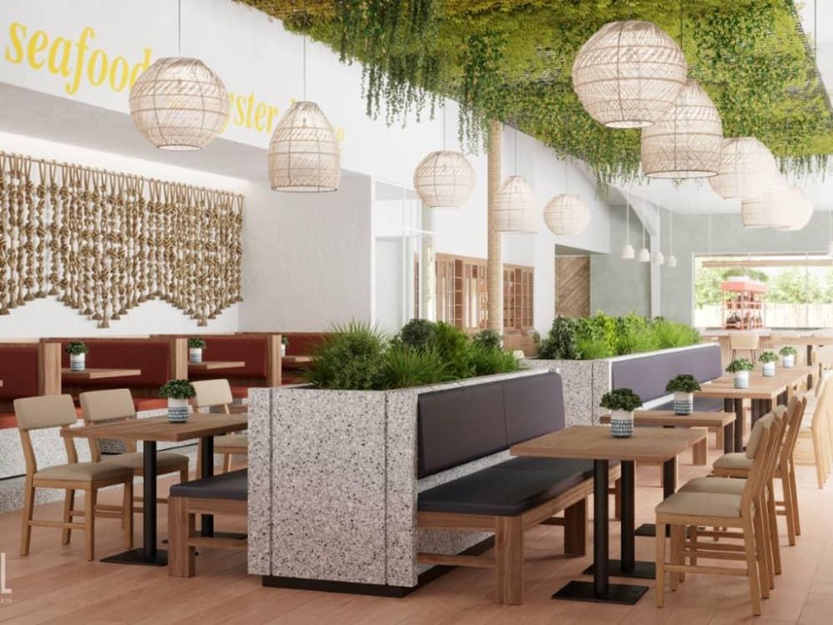 A rendering shows Pier 6's interior - CultureMap Houston