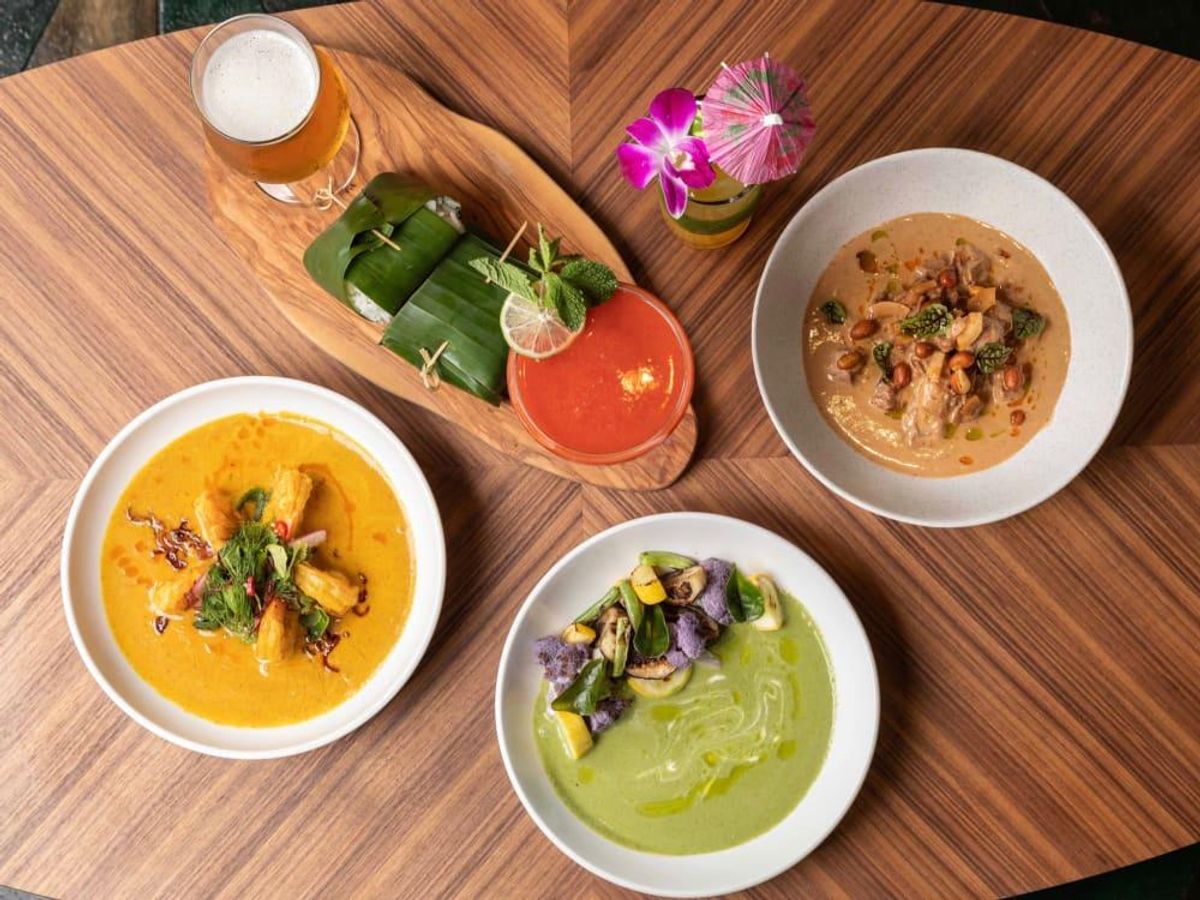 Kin will serve three curries. - CultureMap Houston