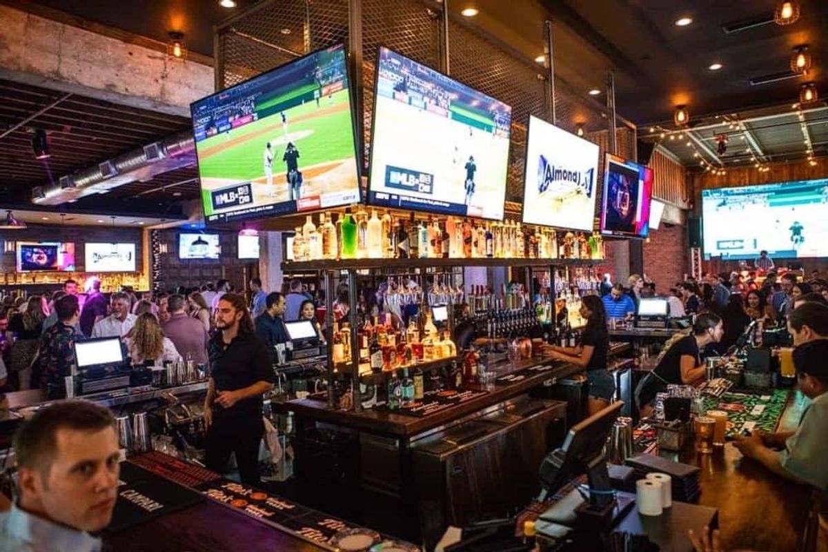 Watch the game on Pour Behavior's 42 giant TVs, plus two video walls ...