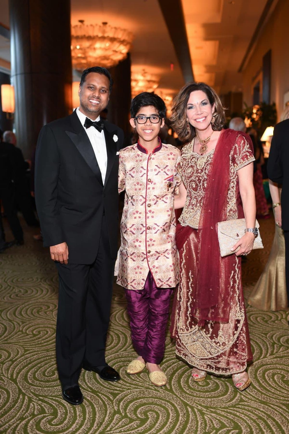 Dr. Aashish Shah, Nikil Shah, Roseann Rogers. - CultureMap Houston