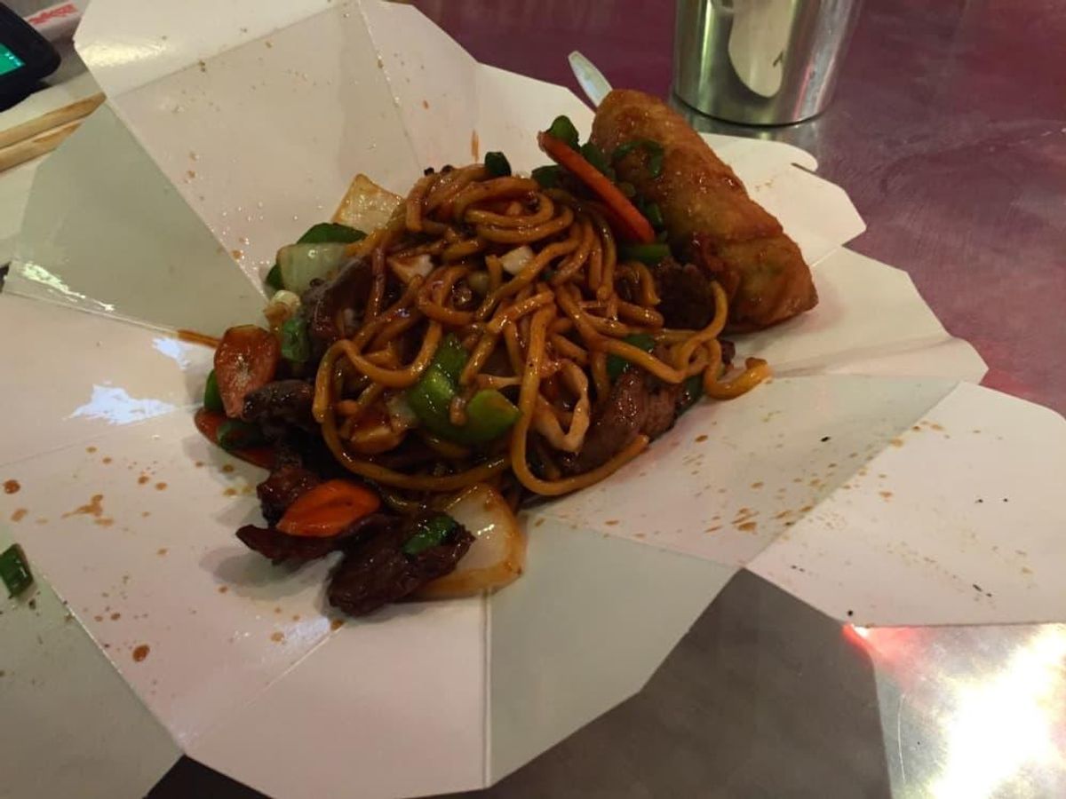 Pepper steak with noodles is the first time the Rice Box has served ...