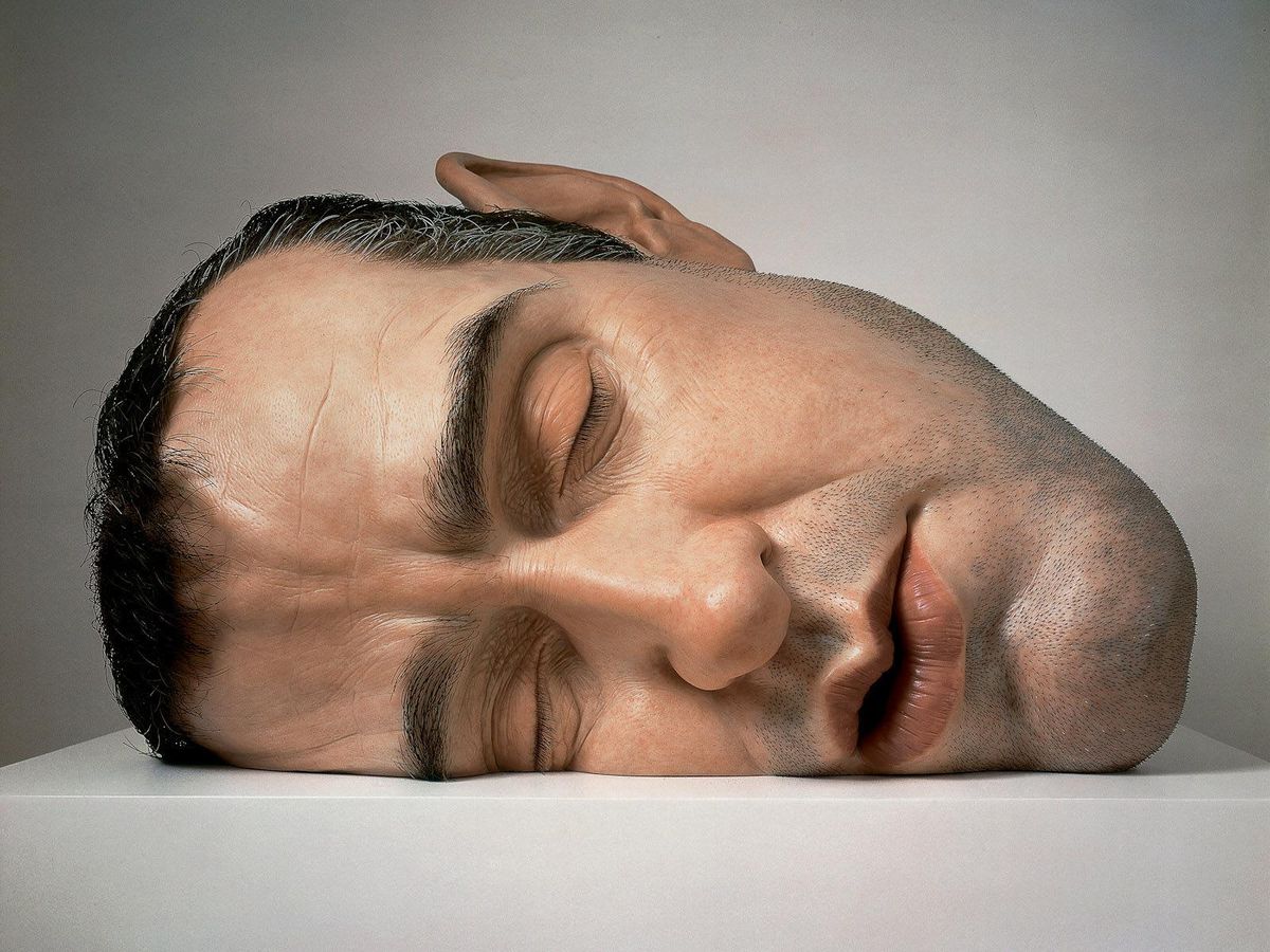 Mask II, 2001, mixed media (© Ron Mueck) - CultureMap Houston