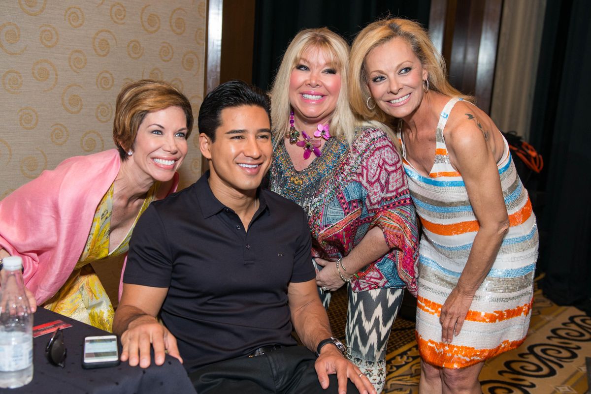 Roseann Rogers, from left, Mario Lopez, Lara Bell and Page Parkes. - CultureMap Houston