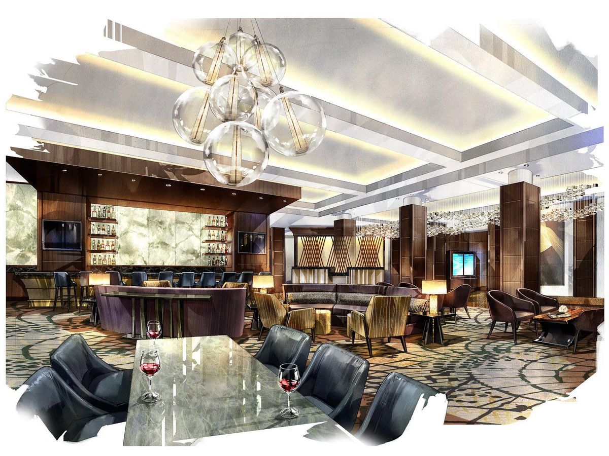 Lobby and lounge rendering - CultureMap Houston