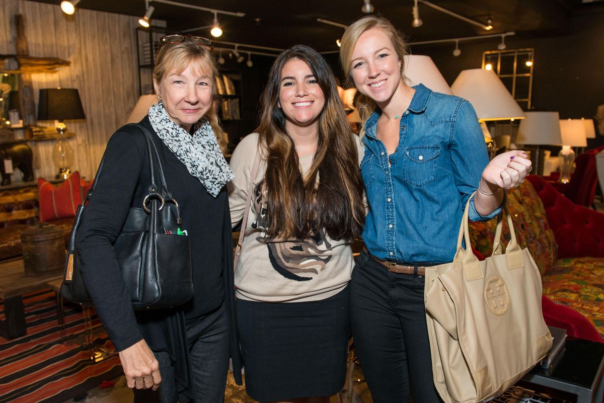 Sara Braud, from left, Lisa Brigel and Laura Braud. - CultureMap Houston