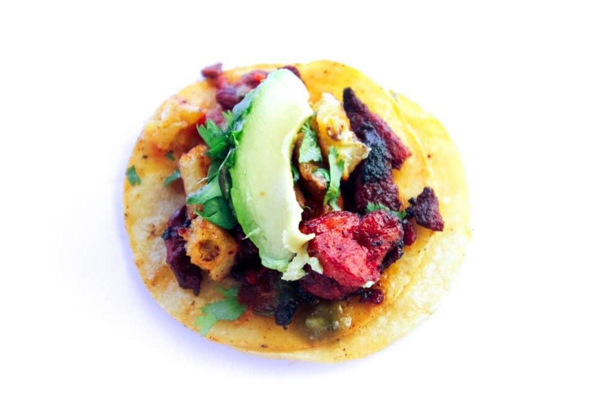 La Macro's famous trompo taco. - CultureMap Houston