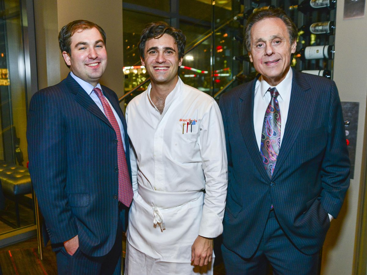 Scott Sulma, from left, Grant Gordon and Tony Vallone pose at Vallone's ...