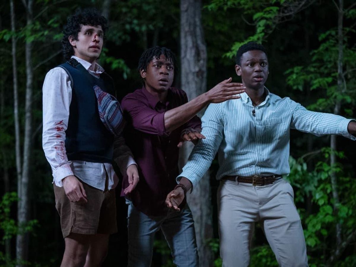 Sebastian Chacon, RJ Cyler, and Donald Elise Watkins in Emergency ...
