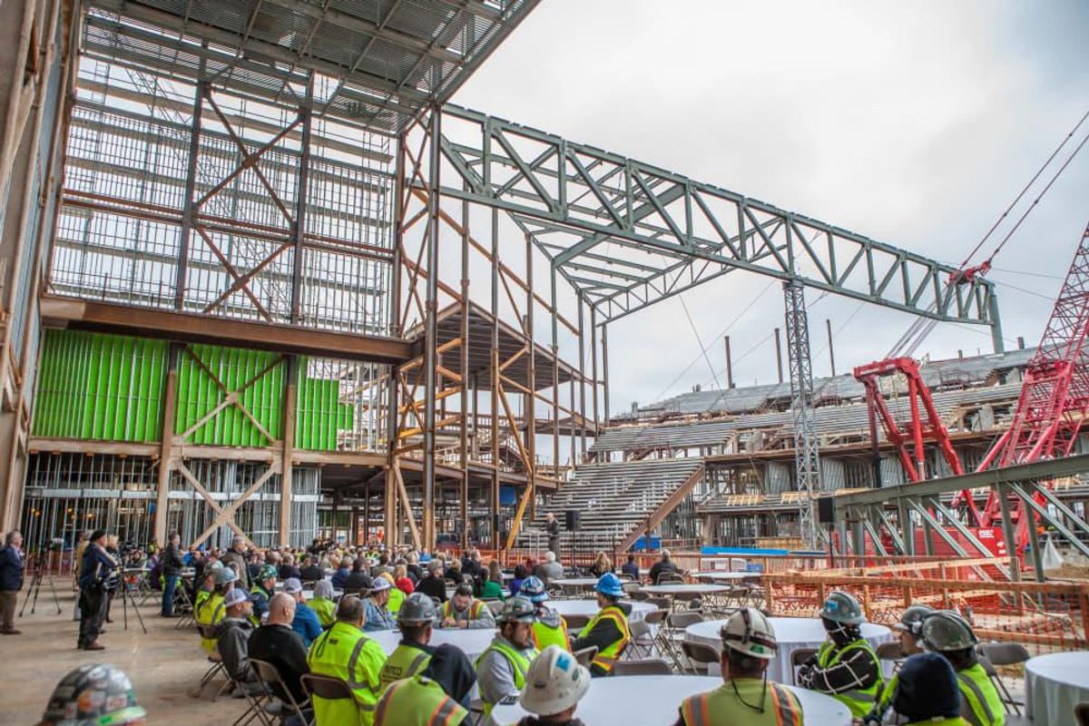 Here's how it looks now: The view from the stage of the new Smart ...