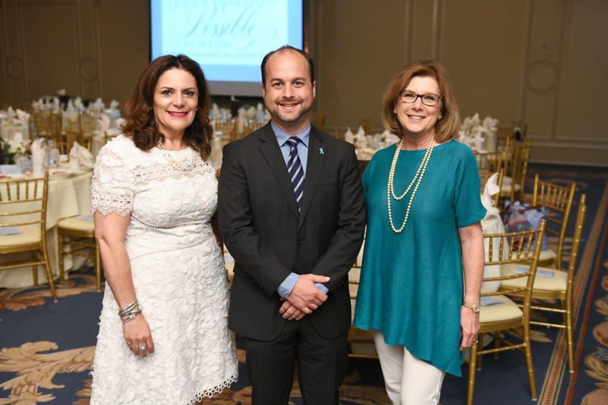 Sonja Massak, Dr. Tyler Hillman and Cindy Winton. - CultureMap Houston