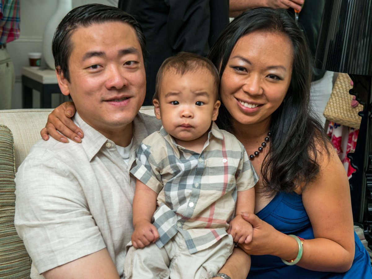 State Rep. Gene Wu and Channel 13's Miya Shay with their son Winston ...