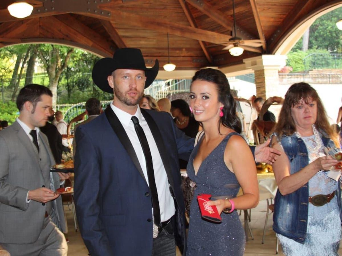 Country singer Justin Myers with Nashville singer and actress Genevieve ...