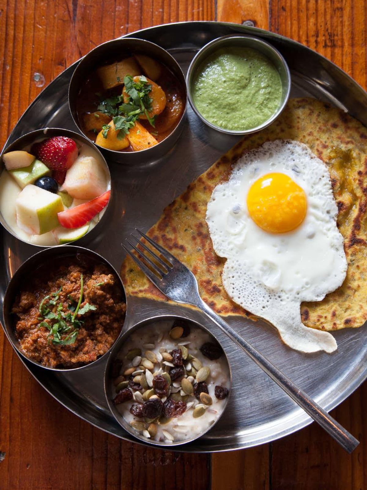 Morning Thali at Pondicheri - CultureMap Houston