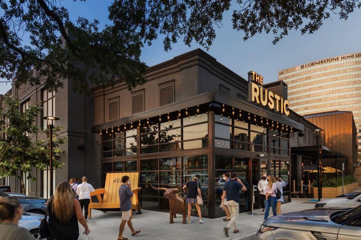 The Rustic features a huge outdoor space and patio dining. - CultureMap ...