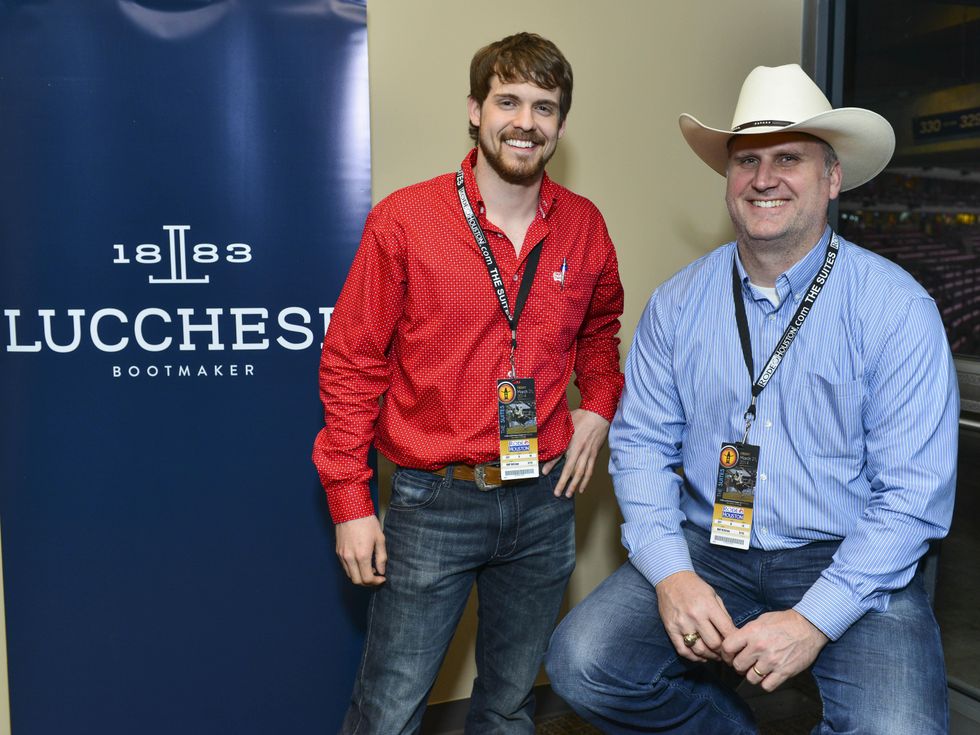 Easton Corbin drops by Lucchese party before his big Rodeo debut ...