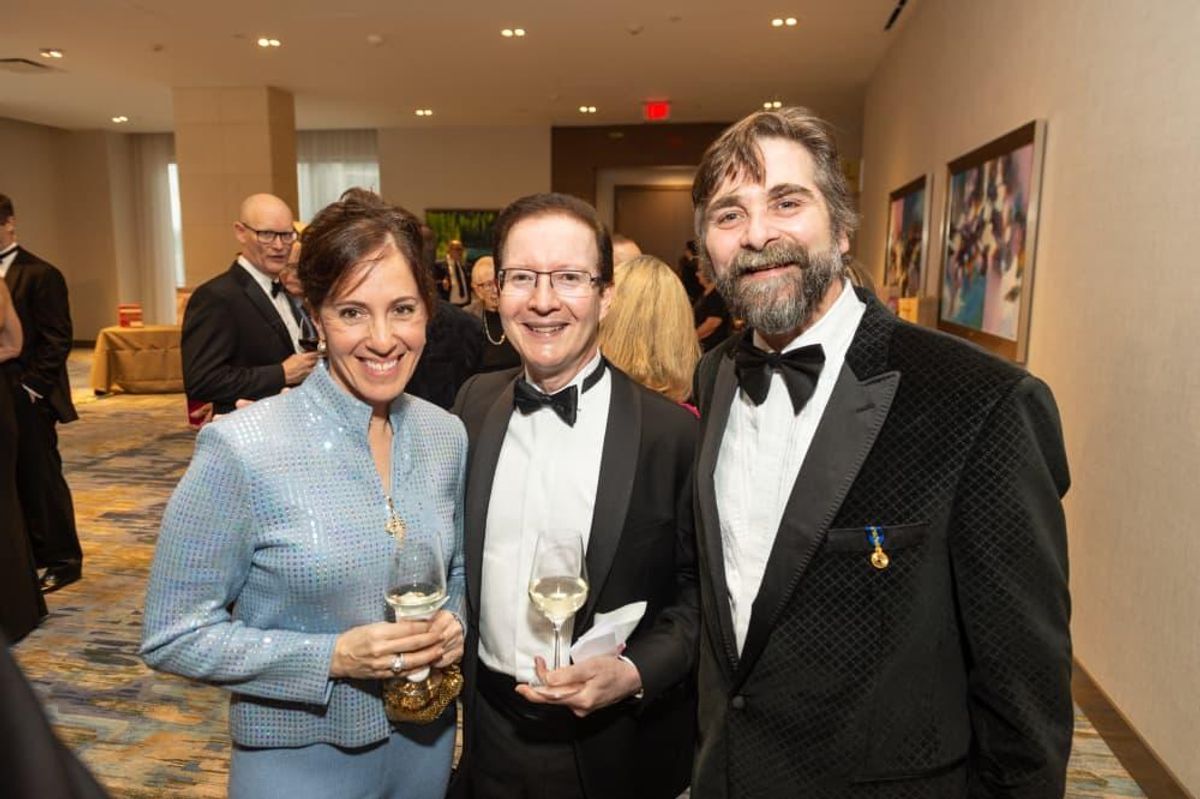 Dawn Scannel, Stephen Woodgate, and (honoree) Stanton Welch ...