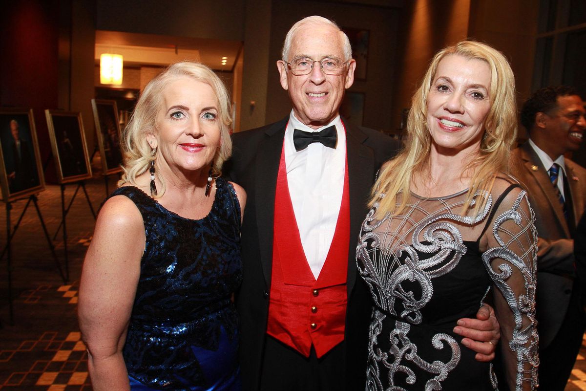 Karen Needham,left, with honorees Dr. John Mendelsohn and Marie Bosarge ...