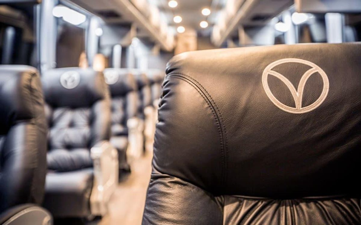 Every seat on a Vonlane bus offers first-class luxury. - CultureMap Houston