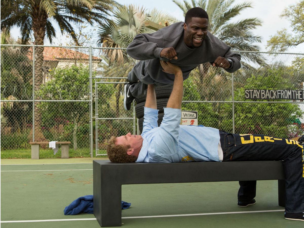 The difference in size between Kevin Hart and Will Ferrell is a source ...