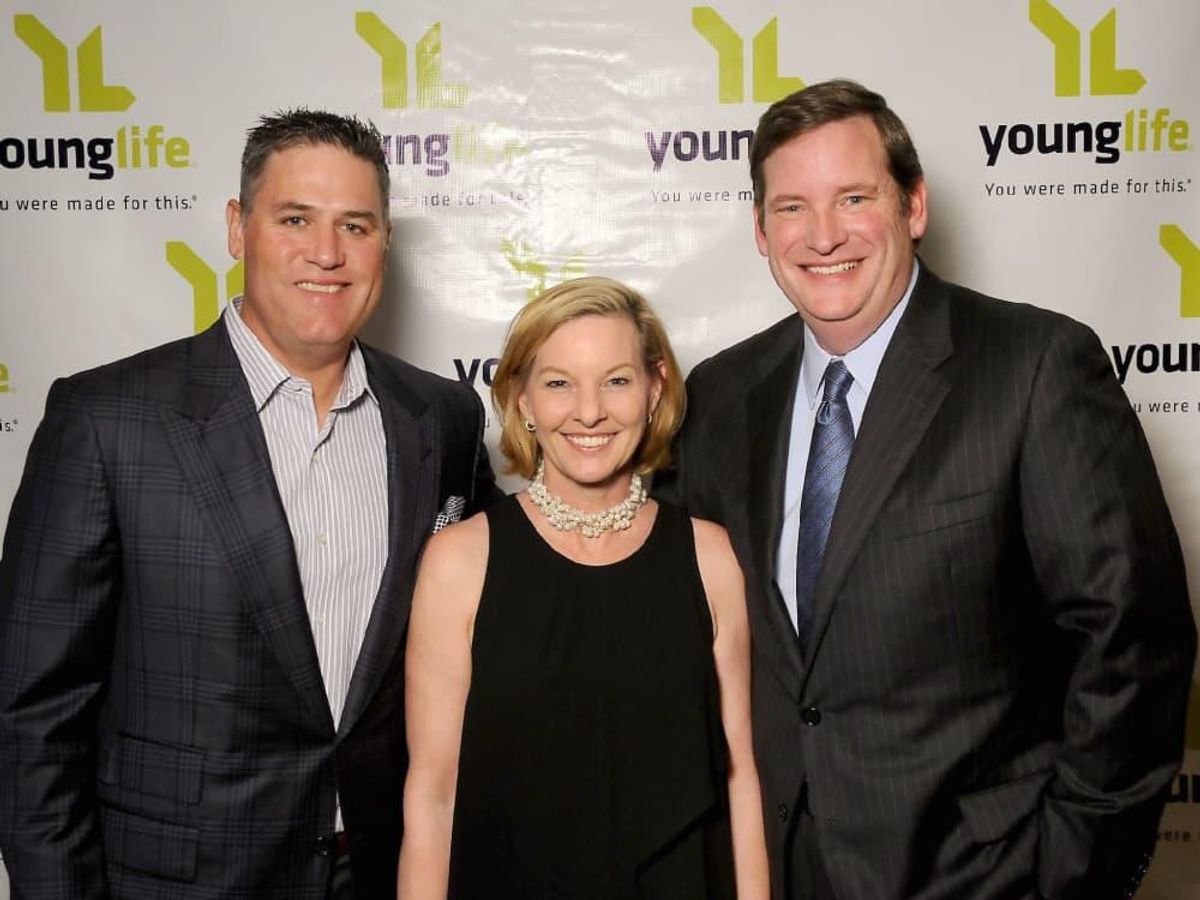 Lance Berkman with chairs Patti and Vince Elliott. - CultureMap Houston